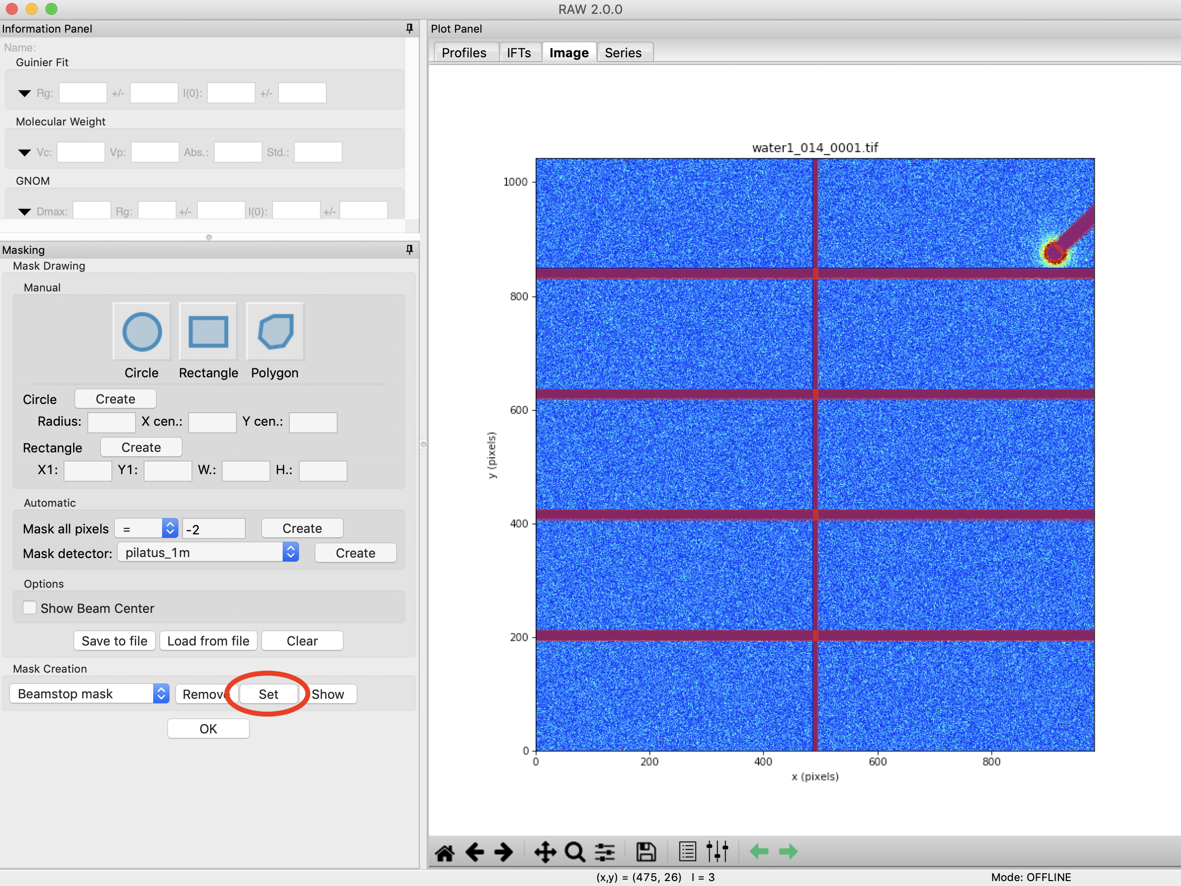 Masking — BioXTAS RAW 2.4.1 documentation